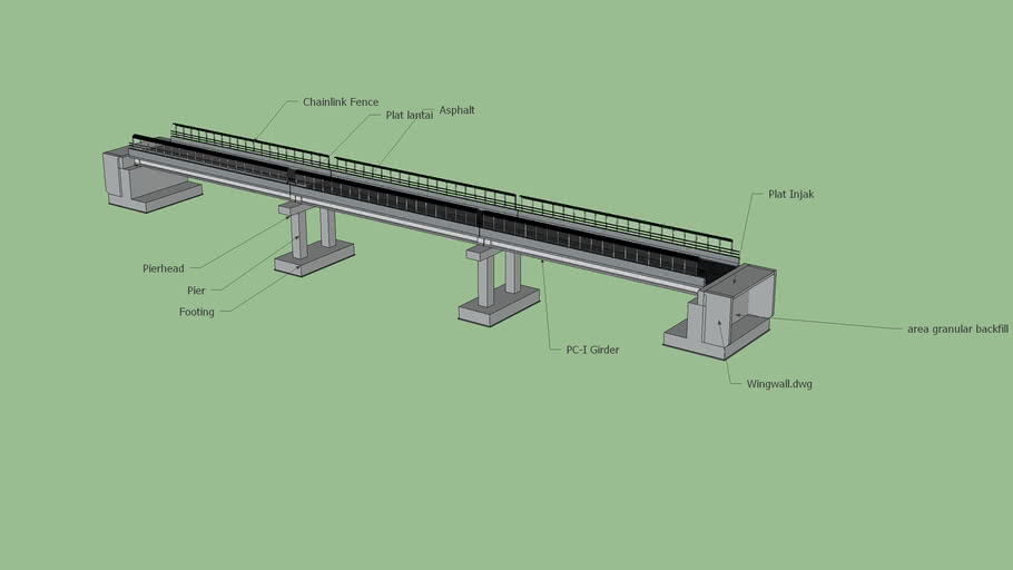 Jembatan Overpass | 3D Warehouse