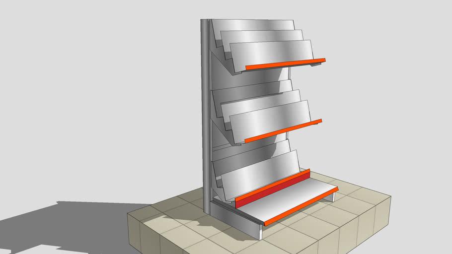 Newspaper&Magazine Rack - Gazete&Dergi Reyonu | 3D Warehouse