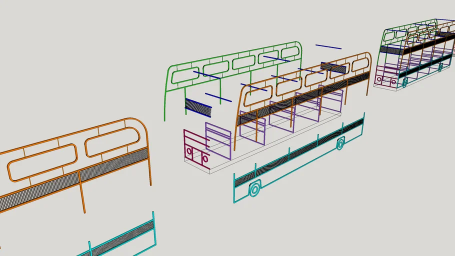 bus frame expolded | 3D Warehouse