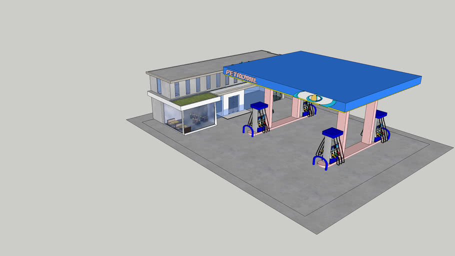 Design 3 Gas station By Arnie Castillo | 3D Warehouse