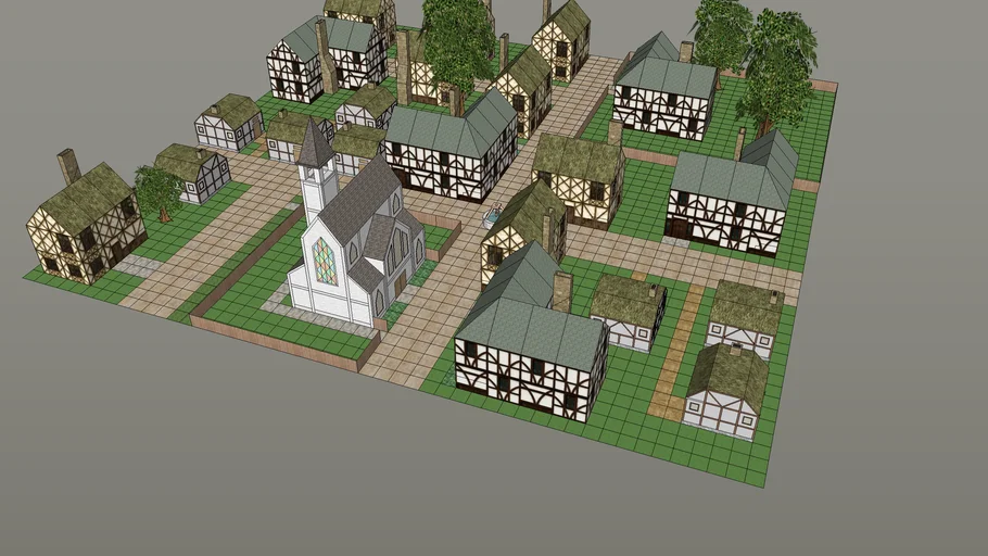 Residential Neighborhood Encounter Map | 3D Warehouse