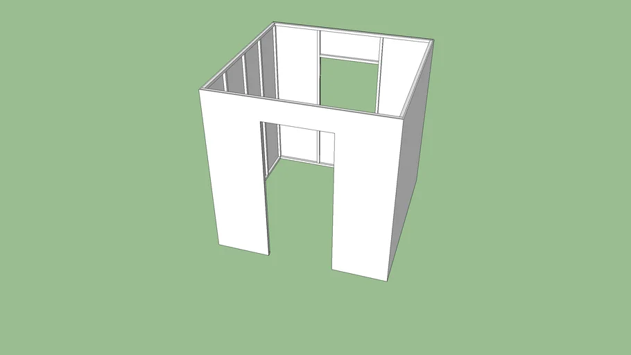 Simple 8x8x8' Bunker Back Window | 3D Warehouse