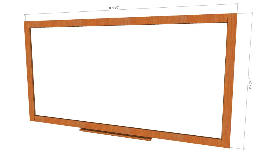 8ft Whiteboard | 3D Warehouse
