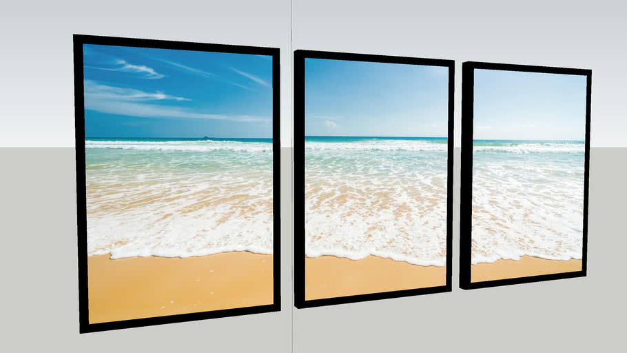 Kit Quadros Decorativos Mar | 3D Warehouse