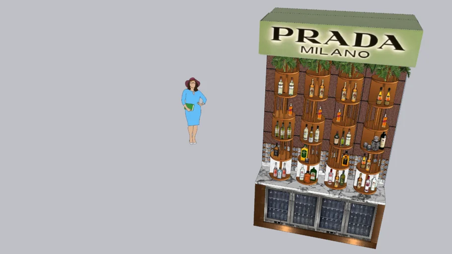 Prada wall bar | 3D Warehouse