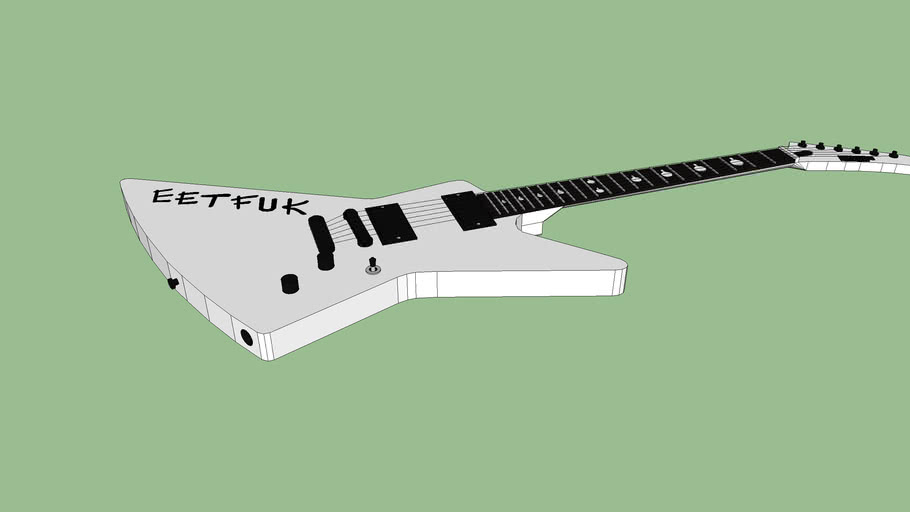 James Hetfield ESP Eet Fuk Explorer Guitar | 3D Warehouse