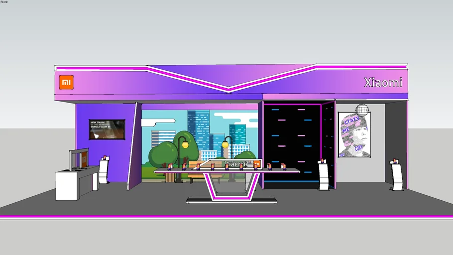 Booth 6 x 12 m | 3D Warehouse