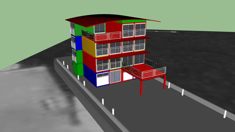 Shipping Container House | 3D Warehouse