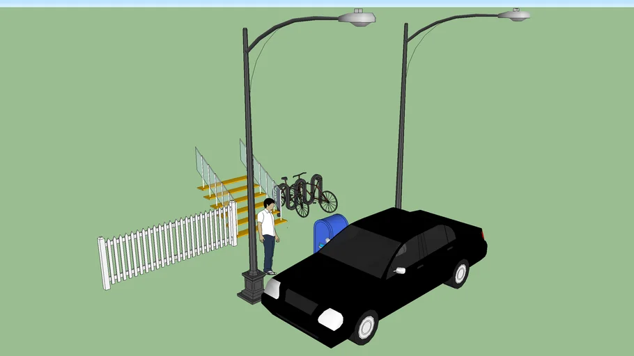 basic street scene | 3D Warehouse