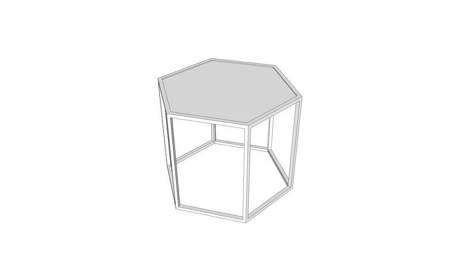 Hex Side Table | 3D Warehouse