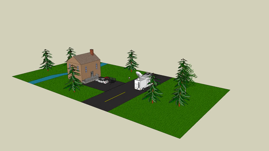house with driveway | 3D Warehouse