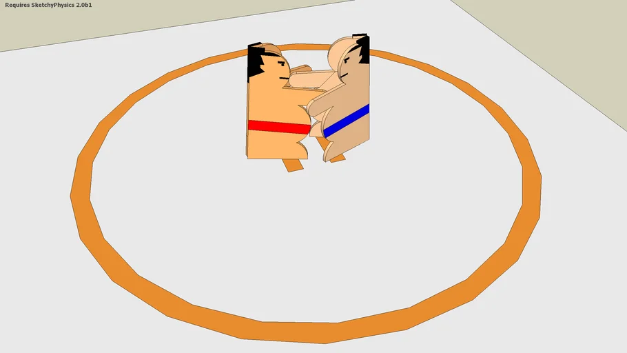 paper sumo game (sketchyphysics2) | 3D Warehouse