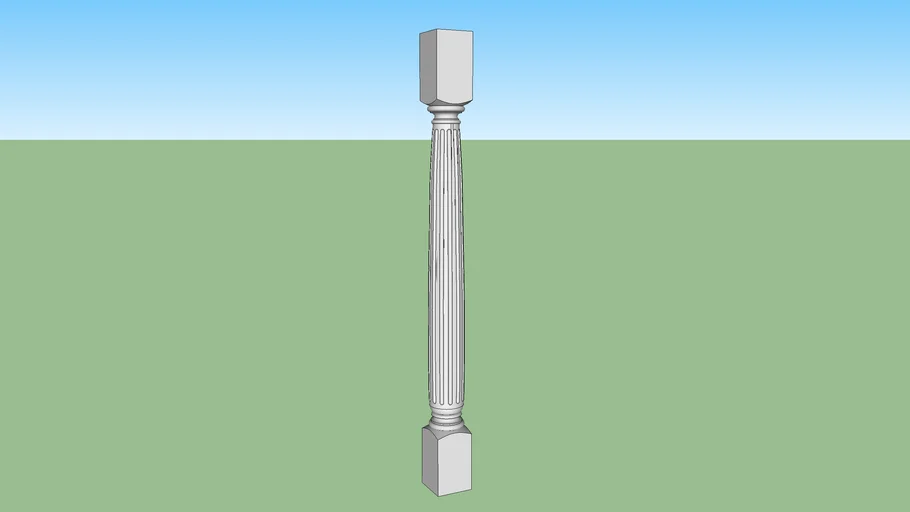 tablelegs.com Essex Column 42' Part# 30942F | 3D Warehouse