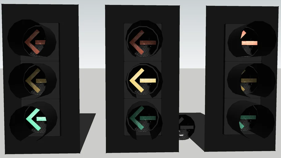 LED 8-inch left turn signals | 3D Warehouse