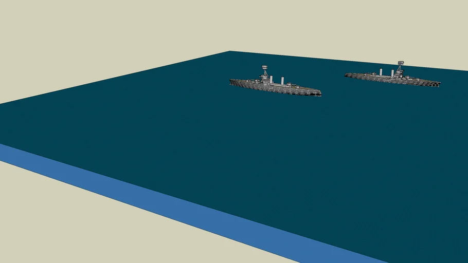 World War 1 Naval Battle Scene | 3D Warehouse