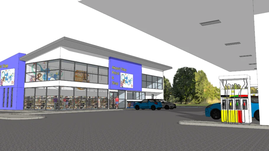 Petrol station | 3D Warehouse