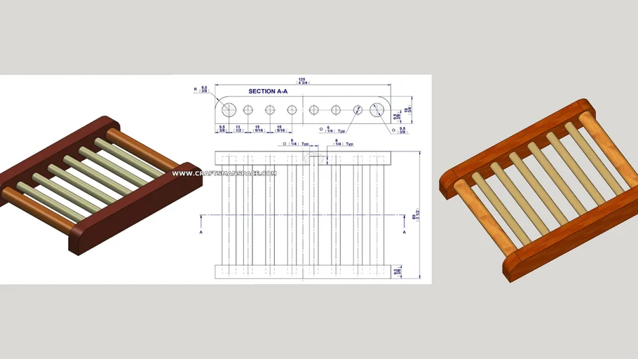 Wooden Soap Dish 02 | 3D Warehouse