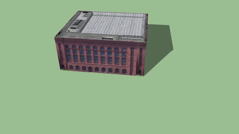 old brick fire house | 3D Warehouse