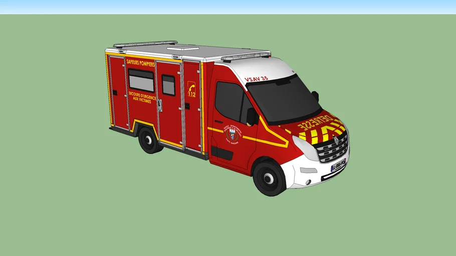 POMPIER, AMBULANCE] VSAV 2016 SDIS 31 'détresse' | 3D Warehouse