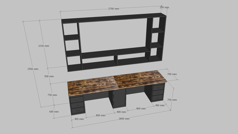 COMPUTER TABLE | 3D Warehouse