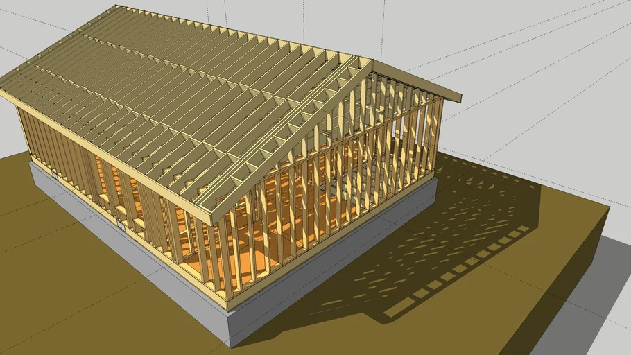 Simple House Built to Code(UNCOMPLETED)1.1 | 3D Warehouse