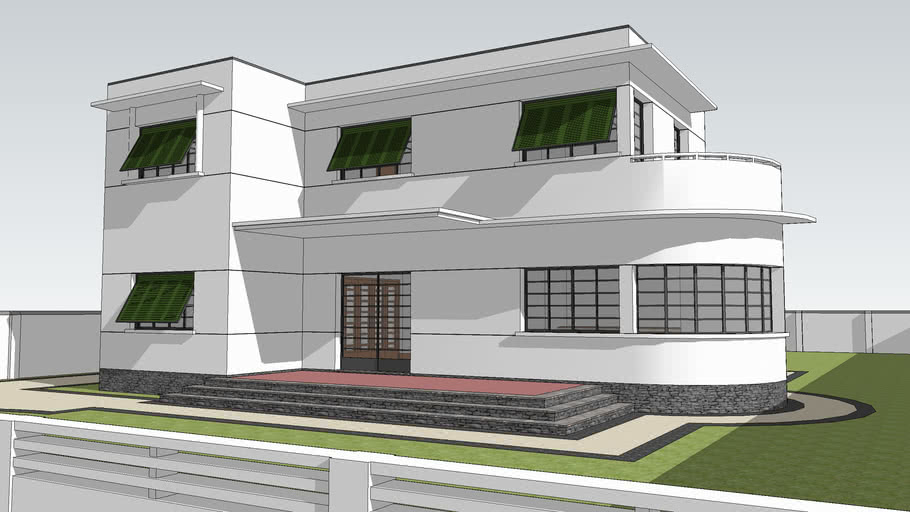 Streamline Moderne House | 3D Warehouse