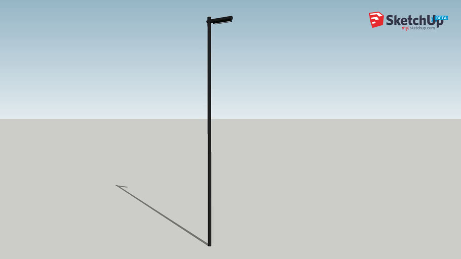 BOULEVARD POLE TOP diam 102mm - outdoor lighting | 3D Warehouse