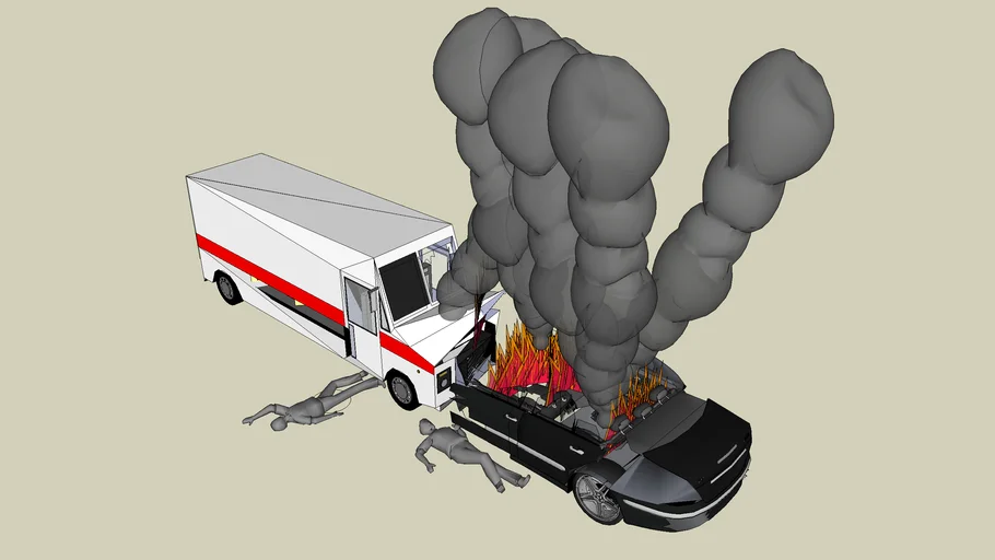 DEADLY CAR CRASH! | 3D Warehouse