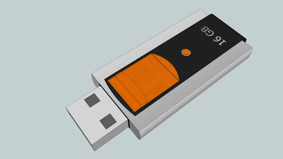 Riveta 16GB USB 3.0 Flash Drive | 3D Warehouse