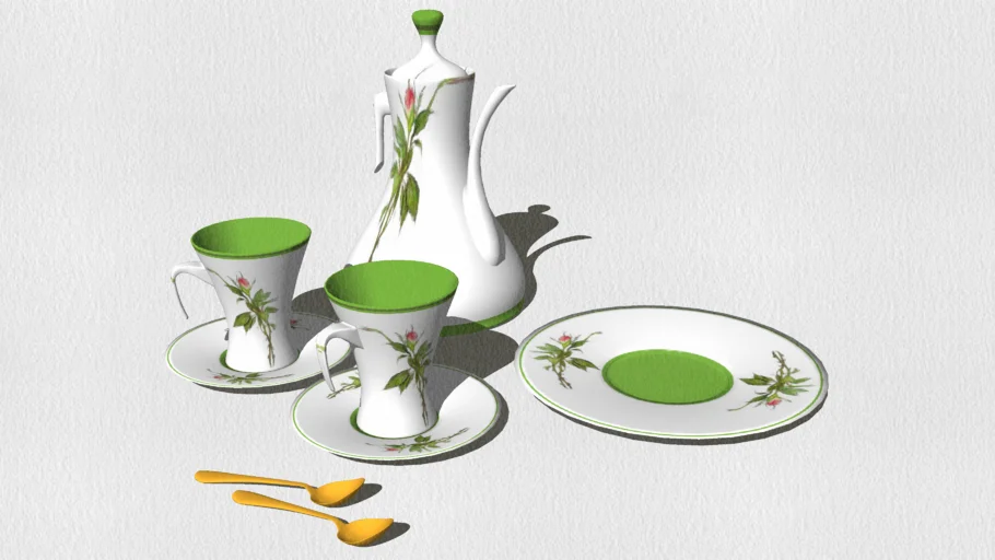 Tea set | 3D Warehouse