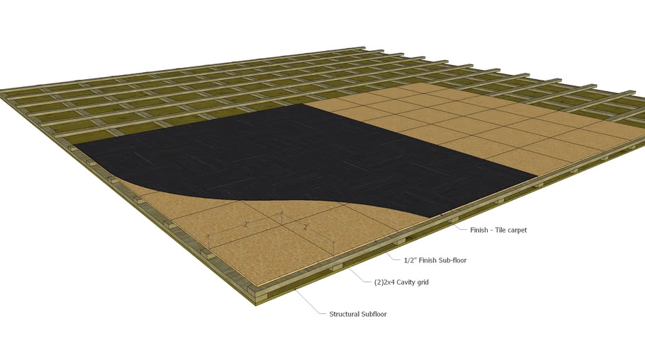 Raised Floor Grid | 3D Warehouse