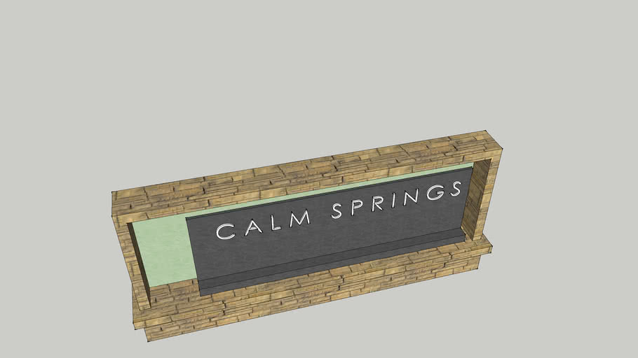 neighborhood entry signs | 3D Warehouse