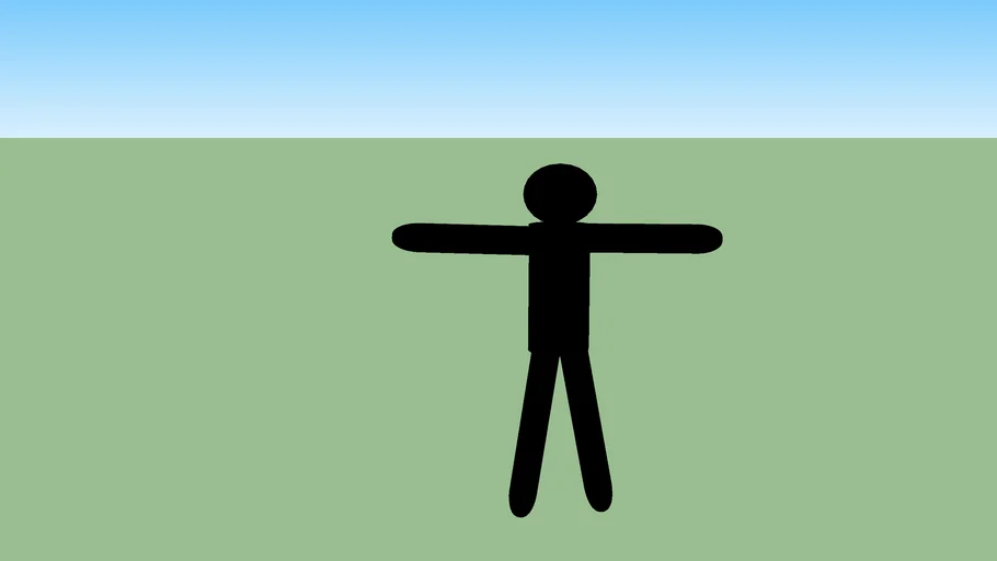 3d Stick Figure Walking
