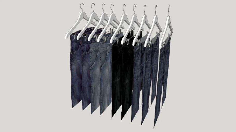 Calças no cabide | 3D Warehouse