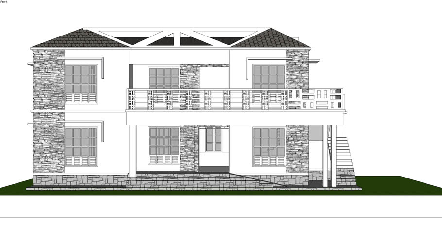 Modern multi level building | 3D Warehouse