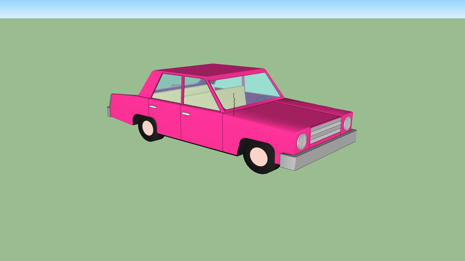 The Simpsons Pink Family Sedan | 3D Warehouse