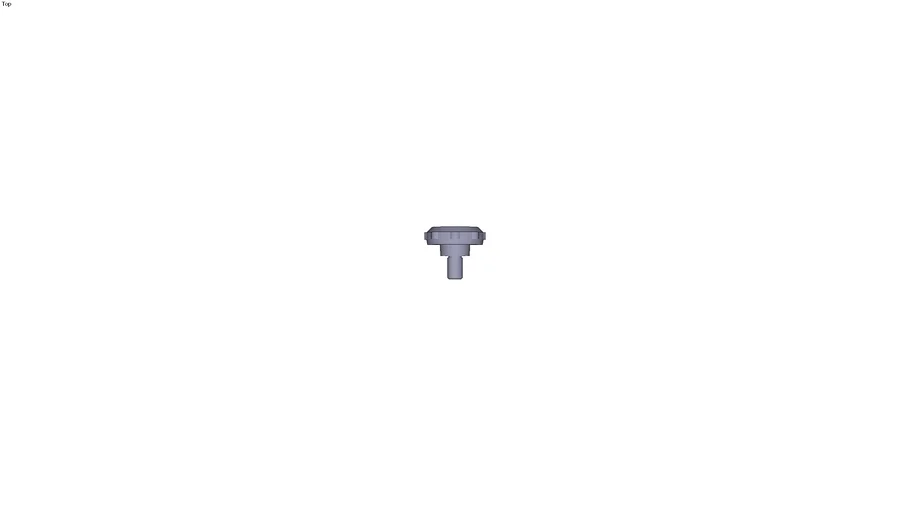 Threaded notched knob M8 | 3D Warehouse