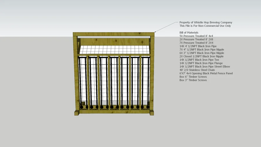 Whistle Hop Disc Golf Connect 4 | 3D Warehouse