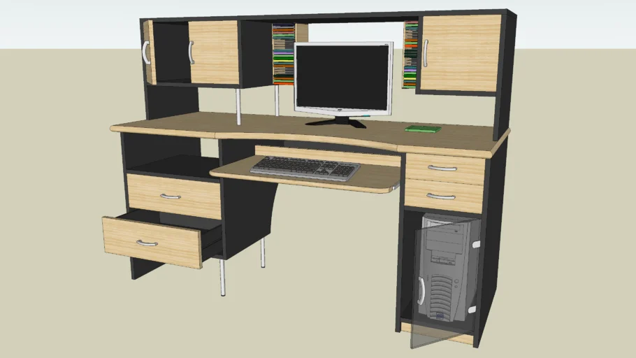 PC Desk | 3D Warehouse