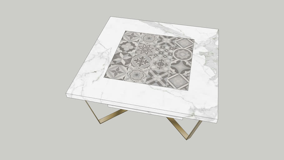 coffe table marble batik | 3D Warehouse