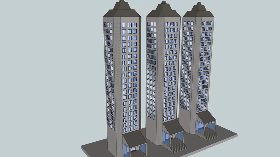 three towers | 3D Warehouse