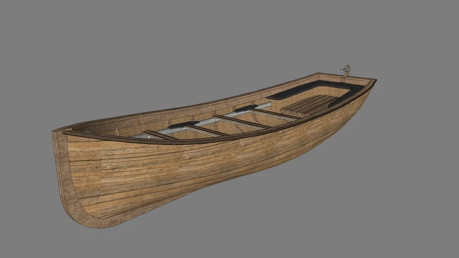 Wooden boat | 3D Warehouse