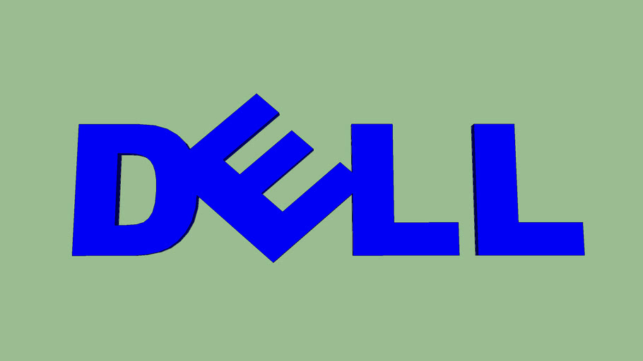 the 'DELL' logo | 3D Warehouse