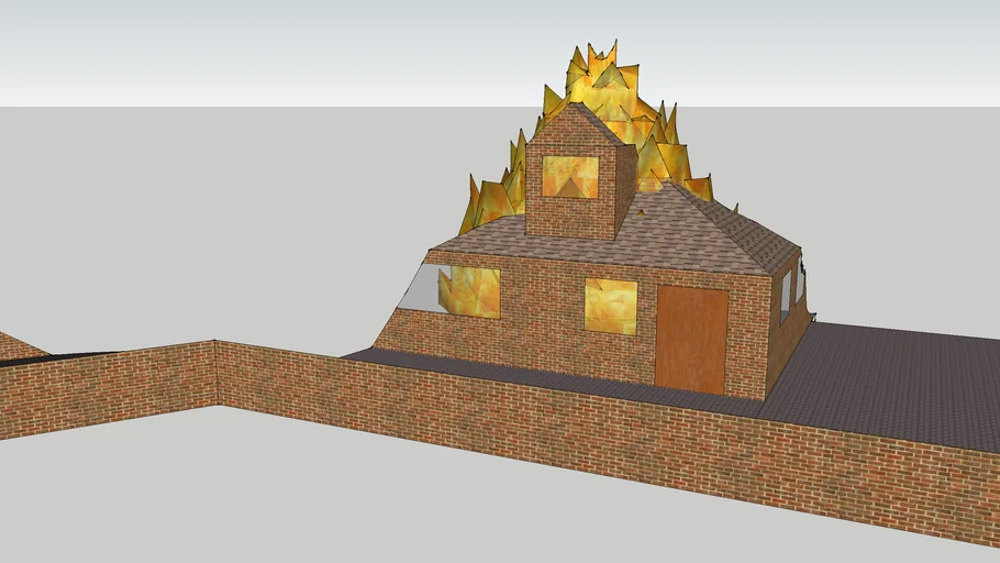 House on fire | 3D Warehouse