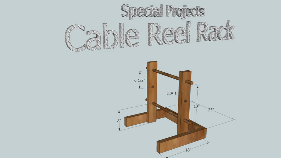 Cable Reel Rack | 3D Warehouse