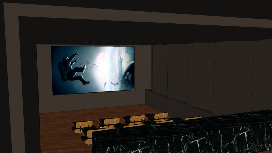 Home theater - Cinema - eams chair | 3D Warehouse