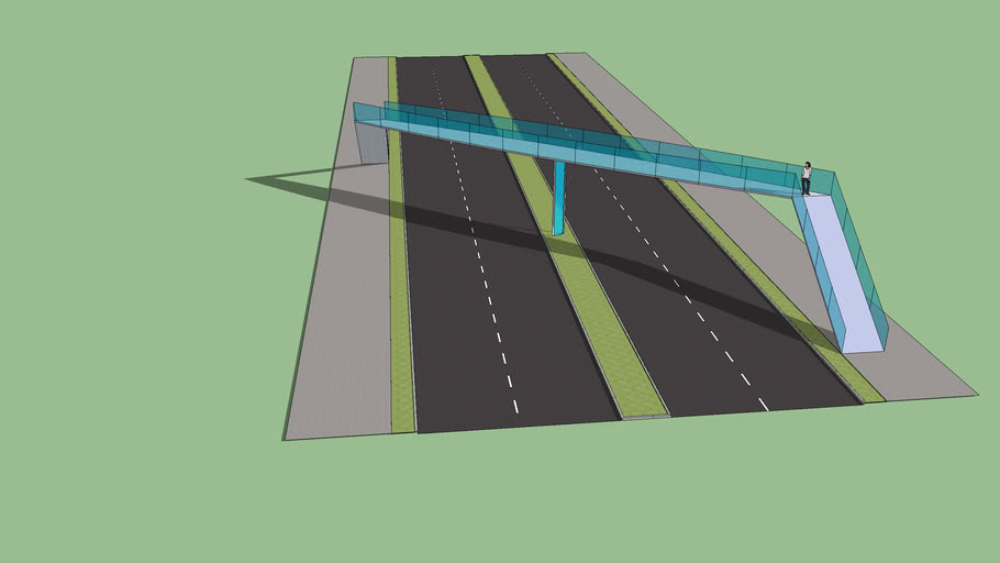 Pedestrian bridge | 3D Warehouse