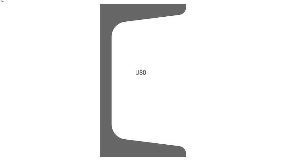 U80 Stahlprofil / Steel Profile | 3D Warehouse