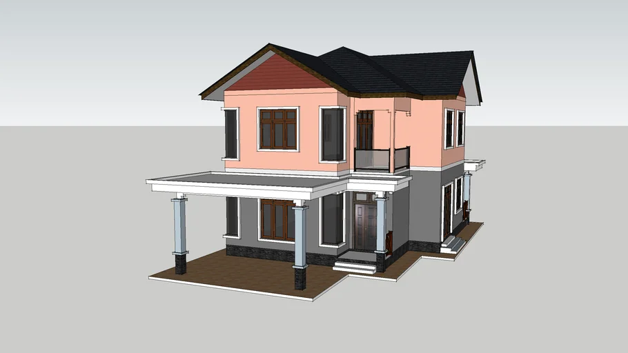 Two Story House | 3D Warehouse