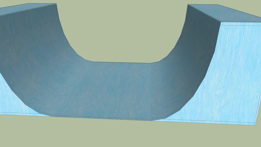 Blue Half pipe ramp | 3D Warehouse